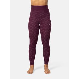 KARI TRAA Merinowoll-Thermounterhose "Vilma" in Bordeaux - 60% | Gr&ouml;&szlig;e XS | Damen-sportunterwaesche