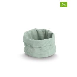 zeller 2er-Set: Aufbewahrungskörbe in Mint - (H)12 cm - 32% | Kisten-koerbe