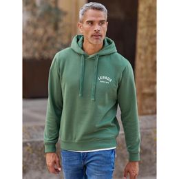 Lerros Hoodie &raquo;Sweat Hoodie&laquo; DARK SAGE GREEN M M Ger&auml;umige Kapuze mit Tunnelzug