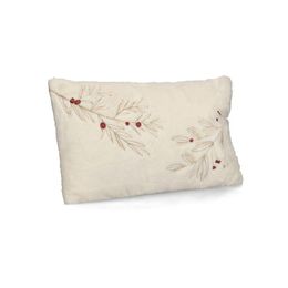 Bizzotto Kissen "Winterberg" in Creme/ Rot - (L)50 x (B)30 cm - 12% | Dekokissen