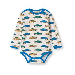 Smafolk Småfolk Body in Weiß/ Blau - 49% | Größe 86 | Baby-bodys