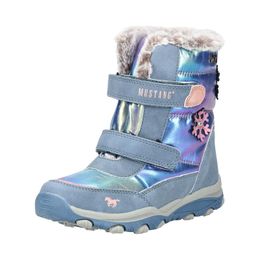 Mustang Shoes Snowboots »Stiefel Lederimitat/Textil« Blau 38 38 Verschluss: Klettverschluss