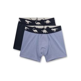 Sanetta 2er-Set: Boxershorts in Schwarz/ Hellblau - 25% | Gr&ouml;&szlig;e 104 | Kinder-waesche
