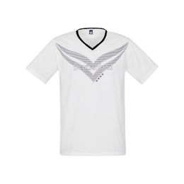 TRIGEMA T-Shirt &raquo;V-Shirt in Retrooptik&laquo; 1 Stk. weiss 4XL 4XL 100 % Baumwolle, Ringgarn supergek&auml;mmt