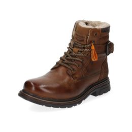 Dockers by Gerli Schn&uuml;rstiefelette &raquo;Stiefelette Leder&laquo; Tan 44 44 Verschluss: Schn&uuml;rung