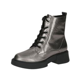 Caprice Schn&uuml;rstiefelette Damen Gr&ouml;&szlig;e 40 silber Winterschuhe