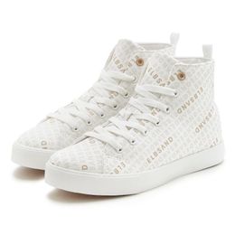 ELBSAND Stiefelette &raquo;Textilschuhe, Schn&uuml;rschuh, Sneaker&laquo; Schn&uuml;rhalbschuh, Freizeitschuh, Sommerstiefelette, Stoffschuhe VEGAN wei&szlig; 38 38 High Top...