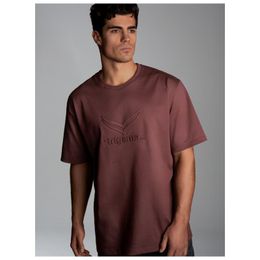 TRIGEMA T-Shirt &raquo;Heavy Oversized T-Shirt mit 3D-Motiv&laquo; 1 Stk. kastanie XL XL HEAVY -Single-Jersey