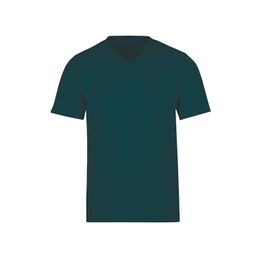 TRIGEMA Damen T-Shirt &raquo;TRIGEMA V-Shirt DELUXE Baumwolle&laquo; 1 Stk. blau M