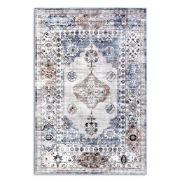 Hanse Home Kurzflor-Teppich "Asya" in Blau/ Kupfer - 57% | Größe 120x160 cm |