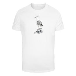 MisterTee Damen MisterTee T-Shirt &raquo;MisterTee Herren Seagull Sneakers Tee&laquo; 1 Stk. XS