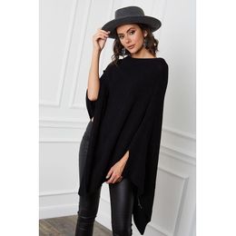 Joséfine Poncho "Fano" in Schwarz - 72% | Größe M | Damenjacken
