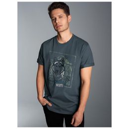 TRIGEMA T-Shirt &raquo;T-Shirt mit gro&szlig;em Husky-Printmotiv&laquo; 1 Stk. anthrazit XL XL DELUXE-Single-Jersey