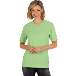 TRIGEMA T-Shirt &raquo;V-Shirt DELUXE Baumwolle&laquo; 1 Stk. pistazie L L DELUXE-Single-Jersey