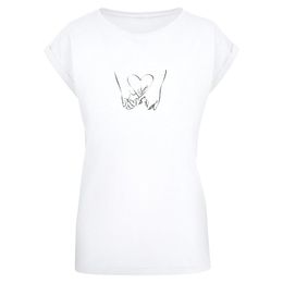 Merchcode T-Shirt &raquo;Damen Ladies Love 2 Extended Shoulder Tee&laquo; 1 Stk. white S S Vielseitige T-Shirts f&uuml;r jeden Anlass