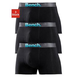 Bench. Herren Boxer &raquo;Boxershorts f&uuml;r Herren&laquo; Packung, 3 Stk. Unterhosen mit Logo Webbund schwarz S (4), 3 Stk.