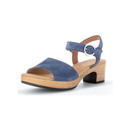 Gabor COMFORT Riemchensandale »Sandalen Veloursleder« Jeans 39 39 Verschluss: Schließe