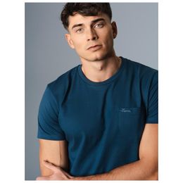 TRIGEMA T-Shirt &raquo;T-Shirt aus Biobaumwolle mit Brusttasche&laquo; 1 Stk. saphir-C2C XL XL Passend: Oberteil und Hose