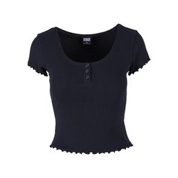 Urban Classics T-Shirt &raquo;Damen Ladies Rib Babylock Tee&laquo; 1 Stk. black M M Vielseitige T-Shirts f&uuml;r jeden Anlass