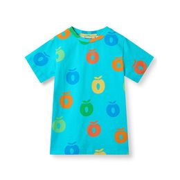 Smafolk Småfolk Shirt "Äpfel" in Blau/ Bunt - 49% | Größe 86/92 | Baby-shirts