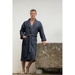 Framsohn FROTTIER Herrenbademantel &raquo;Ocean Bio&laquo; Packung, 1 Stk. aus 100% GOTS zertifizierter Bio-Baumwolle Natural Graphit M Aus 100% Bio GOTS...