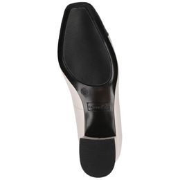 Caprice Pumps &raquo;Pumps Leder/Textil&laquo; Beige/Schwarz 42 42 Absatzh&ouml;he: 45 cm