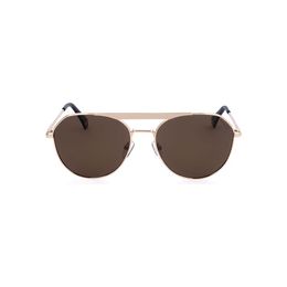 Polaroid Unisex-Sonnenbrille in Gold/ Braun - 52% | Größe 57 | Brillen-herren