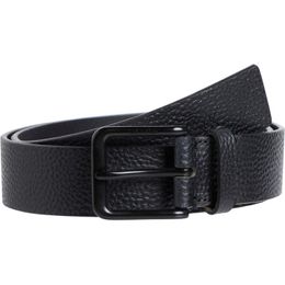 Calvin Klein Jeans Lederg&uuml;rtel &raquo;CASUAL PIN BUCKLE 35MM&laquo; im minimalistischen Design Black/Matte Black