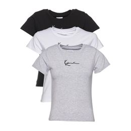 Karl Kani Damen T-Shirt &raquo; Damen Small Signature 3-Pack Essential Tight Tee&laquo; 1 Stk. XS