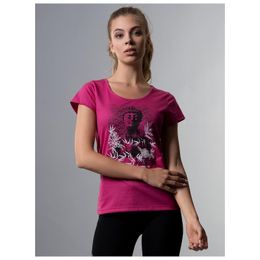 TRIGEMA T-Shirt &raquo;T-Shirt Slim Fit mit Buddha-Print&laquo; 1 Stk. hibiskus XL XL DELUXE-Single-Jersey