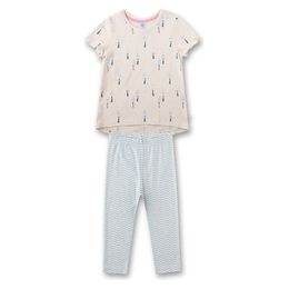 Sanetta Pyjama in Beige/ Hellblau - 56% | Größe 98 | Kinder-waesche
