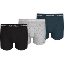 Calvin Klein Underwear Boxershorts »BOXER BRIEF 3PK« Packung, 3 Stk. mit Calvin Klein Logo-Elastikbund (3 Stück) BLK, DIAMOND LOGO_GR HEATH, N...