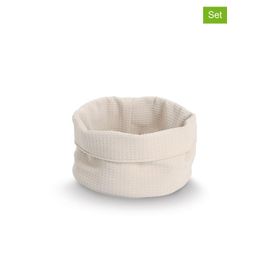 zeller 2er-Set: Aufbewahrungskörbe in Creme - (H)12 cm - 32% | Kisten-koerbe