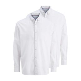 Jack & Jones JACK & JONES Langarmhemd &raquo;JJOXFORD DETAIL SHIRT LS 2 PACK MP&laquo; Packung, 2 Stk. White Pack:W. WHITE XXL - N-Gr N-Gr XXL Cooles Hemd von Jack & Jones