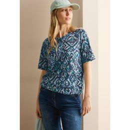 Cecil T-Shirt mit All-Over Print universal blue XS (36) XS (36) Shirt von Cecil