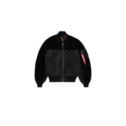 Alpha Industries Bomberjacke &raquo;MA-1 Teddy Bomber&laquo; black XXL XXL Flight Nylon Stoff