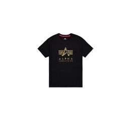 Alpha Industries Damen T-Shirt &raquo;Camo Puff Print T-Shirt&laquo; schwarz XL
