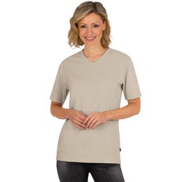 TRIGEMA T-Shirt &raquo;V-Shirt DELUXE Baumwolle&laquo; 1 Stk. sand XL XL DELUXE-Single-Jersey