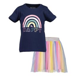 Blue Seven Shirt & Rock &raquo;2er Set: T-Shirt+Rock&laquo; Set, 2 Stk. mit gro&szlig;em Frontprint ULTRAMARIN ORIG 92 92 Praktischer Kurzarm mit...