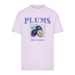 Merchcode T-Shirt &raquo;Plums Tee&laquo; 1 Stk. lilac S S Regular fit mit regul&auml;rer L&auml;nge und kurzen &Auml;rmeln