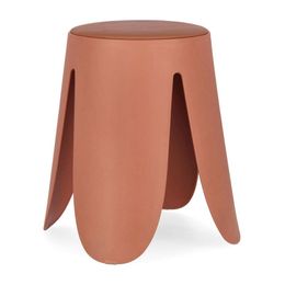 Bizzotto Hocker "Imogen" in Orange - (H)47 x &Oslash; 37 cm - 14% | Sitzmoebel