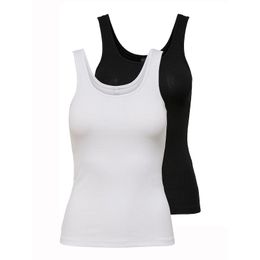 Only Tanktop &raquo;ONLKENYA TANK TOP 2 PACK JRS&laquo; Packung, 2 Stk. Black Pack:+ WHITE M (38) M (38) 2-er Packung Tanktops von Only