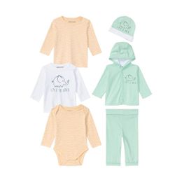 Kidsworld Starterpaket », 6 teiliges Baby-Set - NEUE KOLLEKTION« Set, 6, 6, garngefärbter Ringel, aus Bio-Baumwolle mint-gemustert 50/56 6tlg. Set...