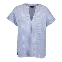 Blue Seven Klassische Bluse &raquo;Damen Bluse mit Henley Ausschnitt&laquo; 1 Stk. 528 - BLAU 40 40 Gestreifte Bluse f&uuml;r Damen
