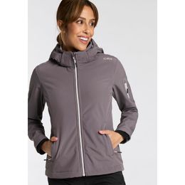 CMP Softshelljacke &raquo;WOMAN JACKET ZIP HOOD&laquo; 1 Stk. tlg. mit Kapuze W&auml;rmend & wind- & wasserabweisend, &Uuml;bergangsjacke terra 40 40 SOFTSHELLJACKE von CMP