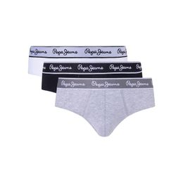 Pepe Jeans Slip Packung, 3 Stk. grey marl M - 3 Stk. 3 Stk. M Slip-Set f&uuml;r Herren von Pepe Jeans