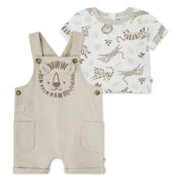HUGGIES BABYWEAR Shirt & Hose Set, 2 Stk. mit süßem Krebsprint FRENCH OAK 5 (80) T-Shirt und Latzhose als Set von HUGGIES babywear