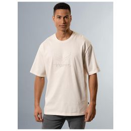 TRIGEMA T-Shirt &raquo;Heavy Oversized T-Shirt mit 3D-Motiv&laquo; 1 Stk. natur L L HEAVY -Single-Jersey