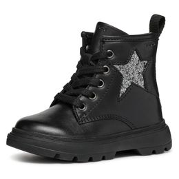 Geox Schn&uuml;rstiefel &raquo;B KIDDARTAH GIRL A&laquo; Plateaustiefel, Winterstiefel, Chunky Boots mit Proil Plateausohle schwarz 22 22 Lauflernschuhe mit...