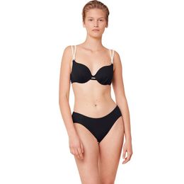 Triumph B&uuml;gel-Bikini-Top &raquo;Summer Glow WP 01 sd&laquo; Struktur-Piqu&eacute; BLACK 46 - Cup C Cup C 46 Gepaddetes Bikinioberteil mit B&uuml;gel